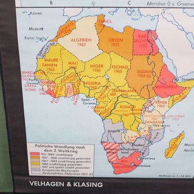 Map Of Africa 1950