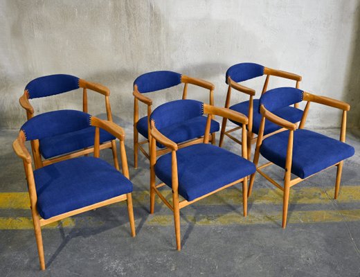 Mid Century Scandinavian Dining Chairs 1960s Set of 6 for sale at Pamono