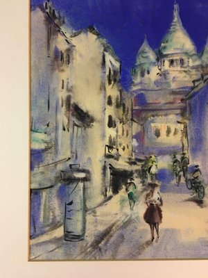 Watercolor Art & Collectibles handmade watercolor street scene of Paris ...