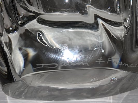 Crystal Vase by Jean Daum for Daum France, 1960s for sale at Crystal Vase by Jean Daum for Daum France, 1960s for sale at