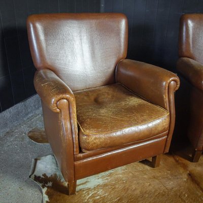 Vintage Leather Brown Chair