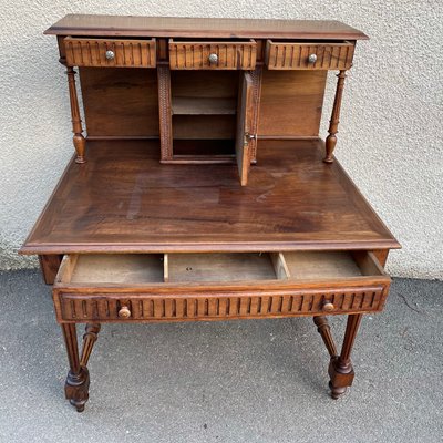 Vintage desk with hutch store