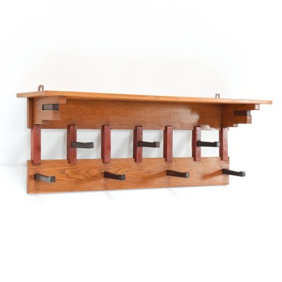 Amish Made Coat Rack With Shelf - Tradingbasis