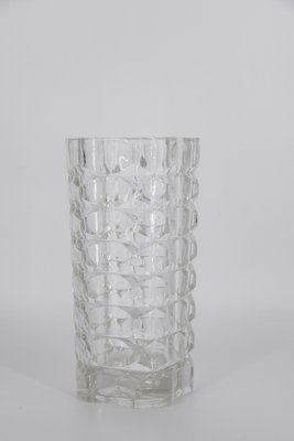 Home Décor Mid Century Luminarc Vase Geometric Clear Glass 1970s France ...