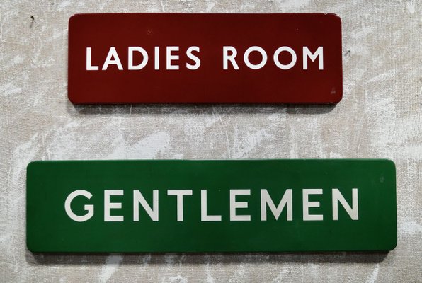 Vintage Ladies Room Sign