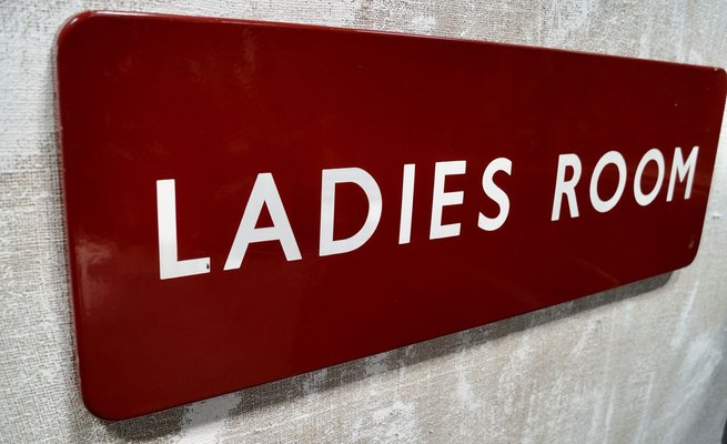 Vintage Ladies Room Sign
