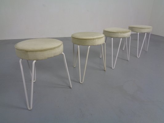 Mid Century Hairpin Stools 1960s Set of 4