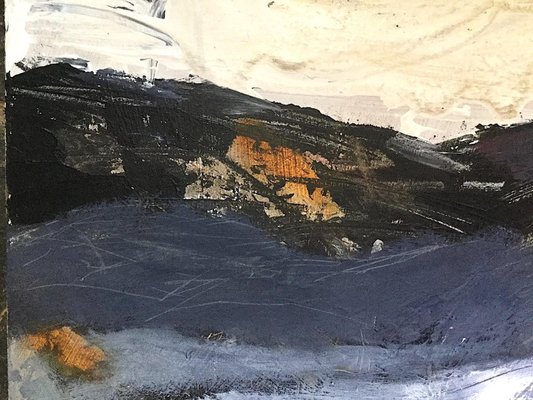 Abstract Expressionism Landscape Original Antique Modernist Abstract
