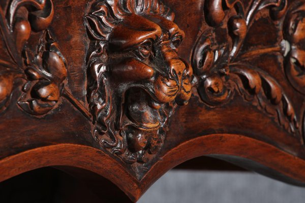 Carved Wooden Faces Rockers