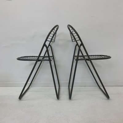 Gray Wire Chair by Niels Gammelgaard for IKEA 1970s