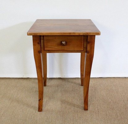 Small Louis XV Style Sofa End Table in Solid Cherry Late 19th Century