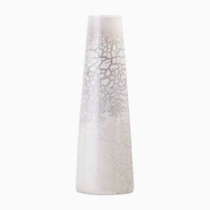 Japanese Minimalist White Crackle Raku Ceramic Bowl from Laab Milano ...