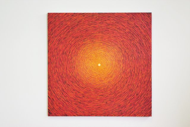 Colorful Abstract Painting, 2000s, Oil on Wood for sale at Pamono