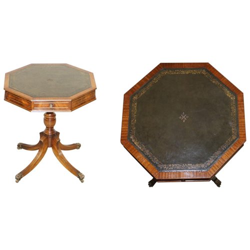 Vintage English Regency Style Revolving Drum Table for sale at Pamono