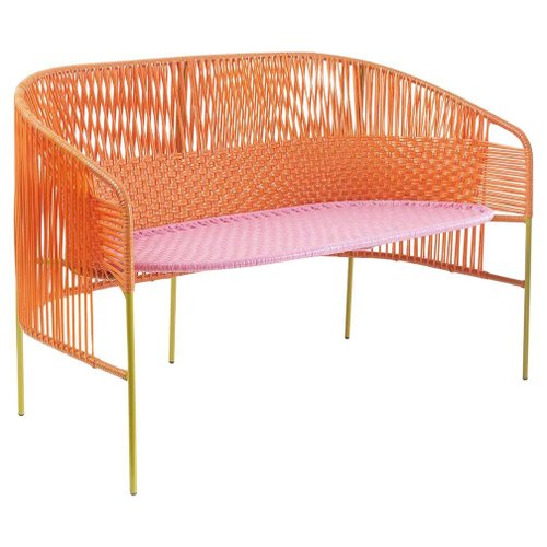 Orange Caribe 2-Seater Bank by Sebastian Herkner for sale at Pamono Orange Caribe 2-Seater Bank by Sebastian Herkner for sale at Pamono