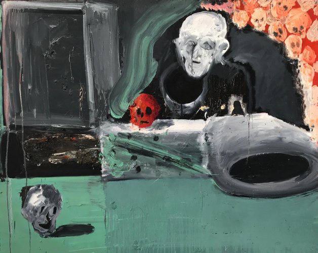 Chinese Contemporary Artwork by Li Ya-Wei, Green Table Top, 2018 for ...