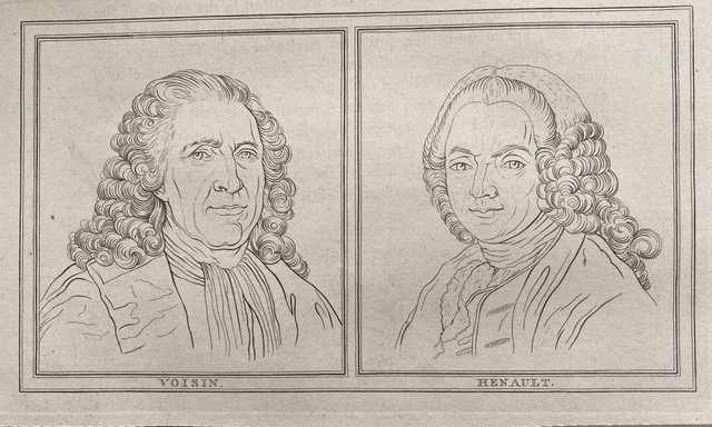 Thomas Holloway, Portrait of Voisin and Henault, Etching, 1810 for sale ...