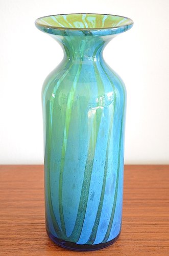 Maltese Glass Vase by Michael Harris for Mdina, 1970s for sale at Pamono