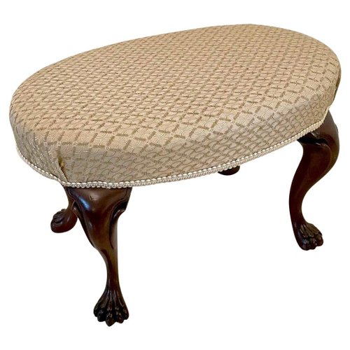 Antique Victorian Oval Stool for sale at Pamono