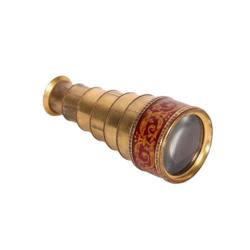 Golden Brass Monoculare for sale at Pamono