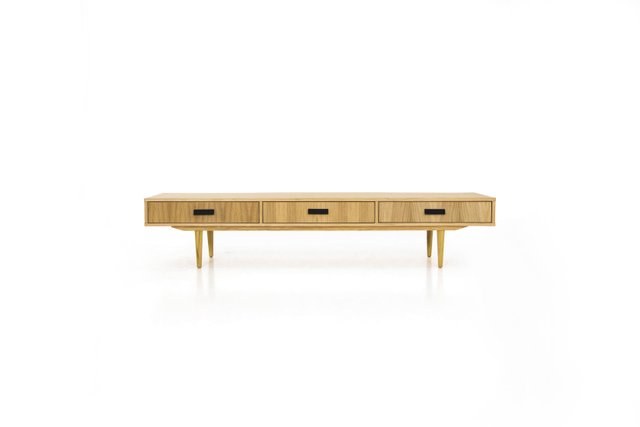Buffet Bas Design Scandinave en Chêne en vente sur Pamono