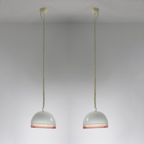 Febo Hängelampen von Roberto Pamio & Renato Toso für Leucos, 1970er, 2er Set bei Pamono kaufen