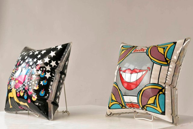 Inflatable Psychedelic Cushions by Peter Max, USA, 1968, Set of 2 for ...
