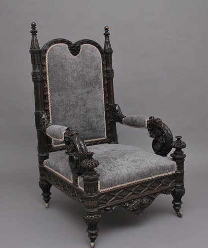 Black gothic chair store