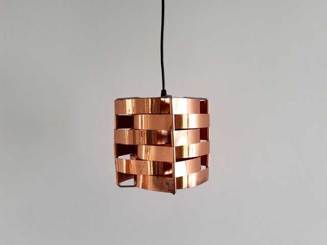 French Copper Mars Pendant Lamp by Max Sauze, 1970s for sale at Pamono