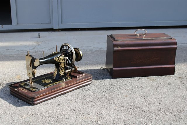Travel Sewing Machine from Lewenstein, Germany, 1890s for sale at Pamono