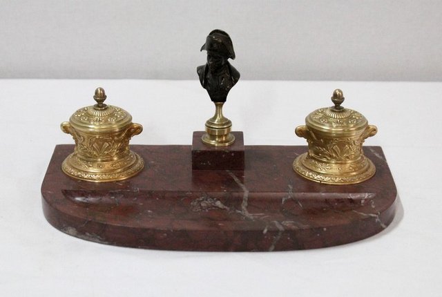 Napoleon III Doppel-Tintenfass bei Pamono kaufen