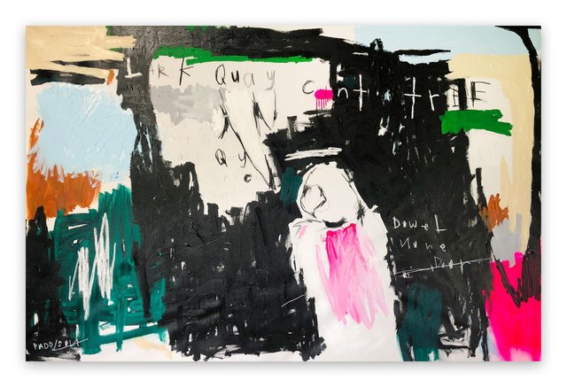 Nathan Paddison, Larkquaycunttree, 2021, Acryl, Emaille, Öl Pastell und ...