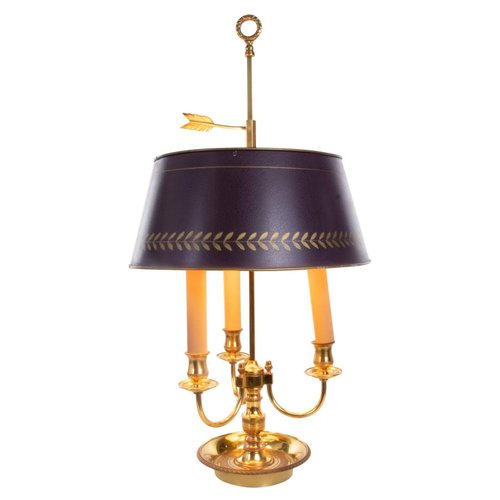 French Bronze Boiled Desk Lamp in the Style of Louis Tule XV for sale ...