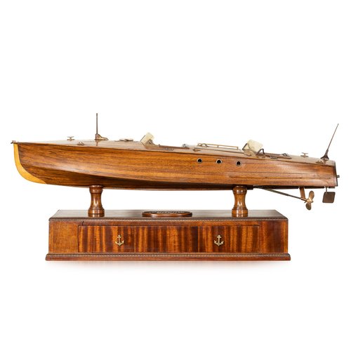 20th Century Mahogany & Rosewood Speed Boat, 1930 for sale at Pamono