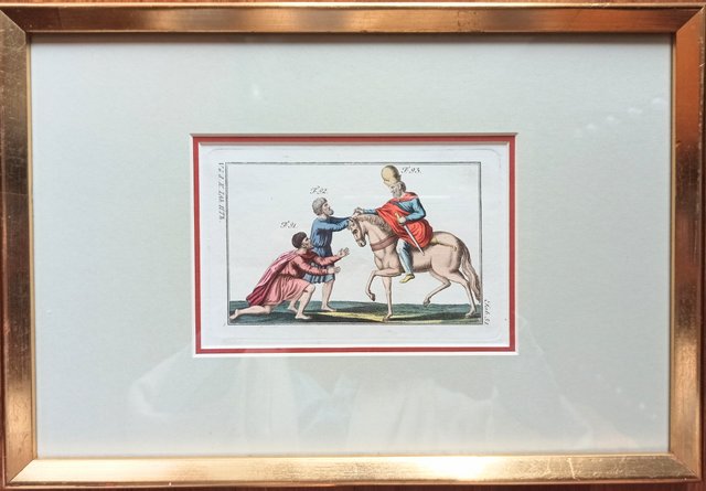 Classicist Graphics, Ruler with His Subjects, Copperplate Engraving ...