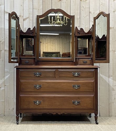 Vintage English Walnut Dresser