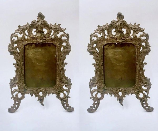 Bronze Photo Frames, Set of 2 for sale at Pamono