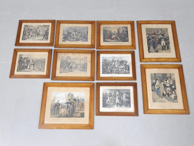Paper Napoleon Engravings, Set of 10 for sale at Pamono