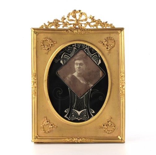 Neoclassical Style Gilded Bronze Photo Frame for sale at Pamono