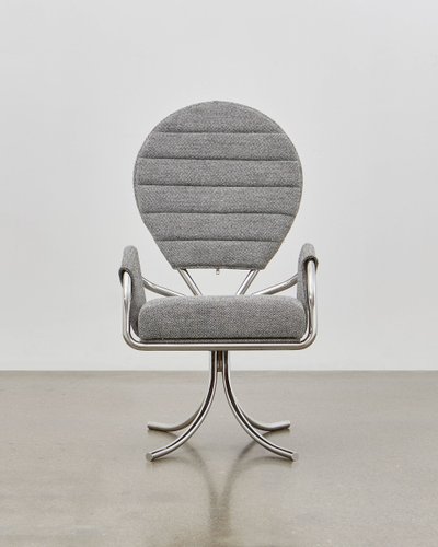 PH Pope Stuhl, Chrom, Hallingdal Hellgrau 126 bei Pamono kaufen