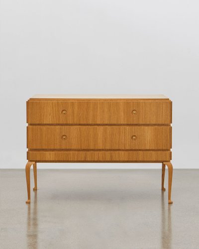 PH Grand Chest of Drawers Wood Legs Natural Oak Veneer White Ash Wood Drawers for sale at Pamono