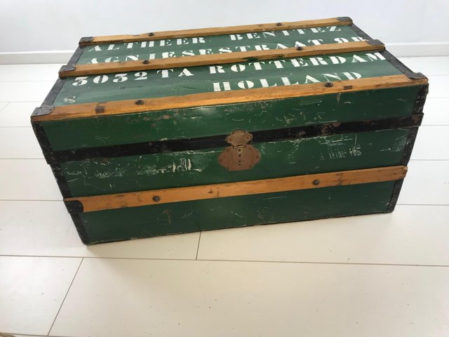 Vintage Steamship Trunk for sale at Pamono