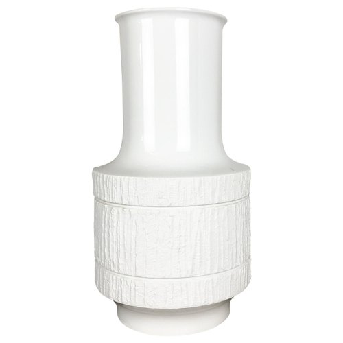 Jarrón alemán Op Art extra grande de porcelana de Richard Scharrer para ...