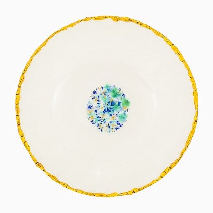 Juego de 2 Sopas Flat Cuts Ø27 Mármol azul con borde agrietado en venta ...