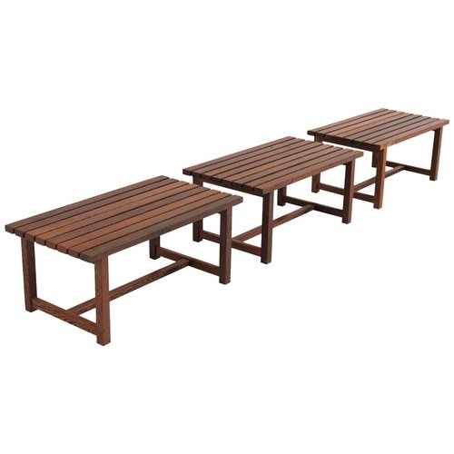 Mid-Century Modern Solid Wengé Slate Bench or Side Table by Charlotte ...