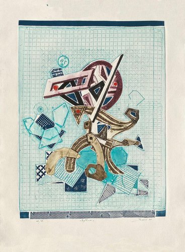 Paolo Boni, Rythme, Etching on Arches Paper in vendita su Pamono