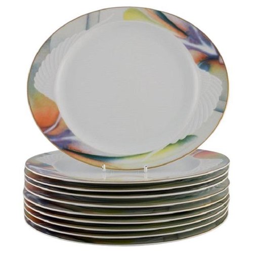 Mythos Porcelain Dinner Plates by Paul Wunderlich for Rosenthal, Set of ...