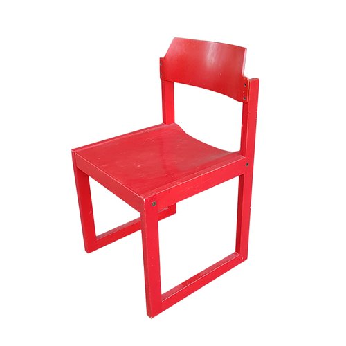 Silla de comedor de madera curvada de Rainer Schell, años 60 en venta ...