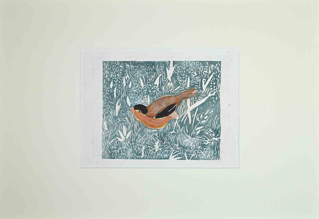 Giselle Halff, Bird, Original Woodcut Print, Mid, 20th-Century for sale ...