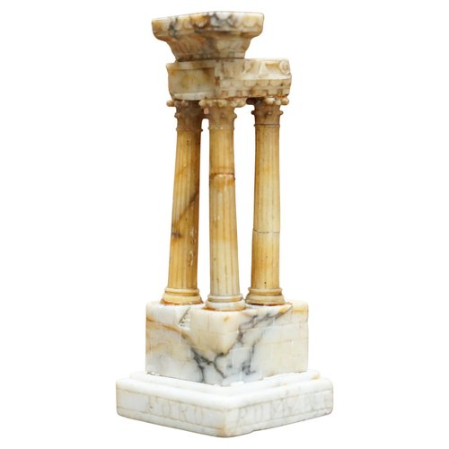 Colonnes de Sculpture de Statue Victorienne Antique en Marbre en vente ...
